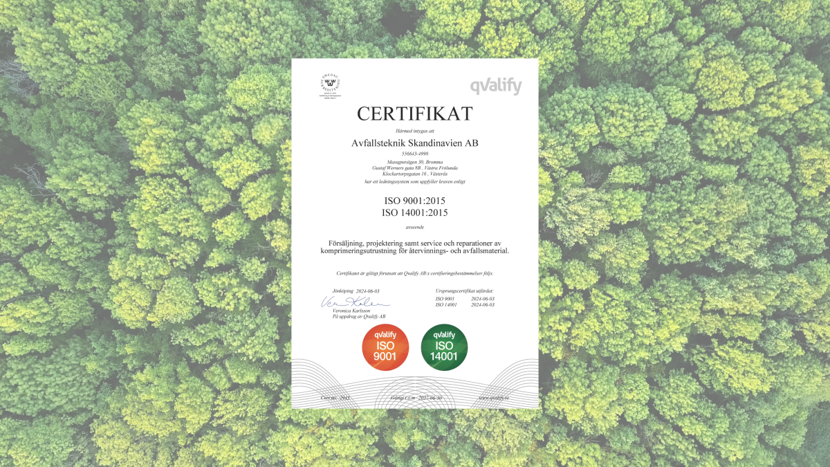 ATS-Orwak erhåller dubbla certifieringar - ATS Orwak